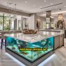 Aquarium Kitchen Island: Combining Functionality and Aesthetics