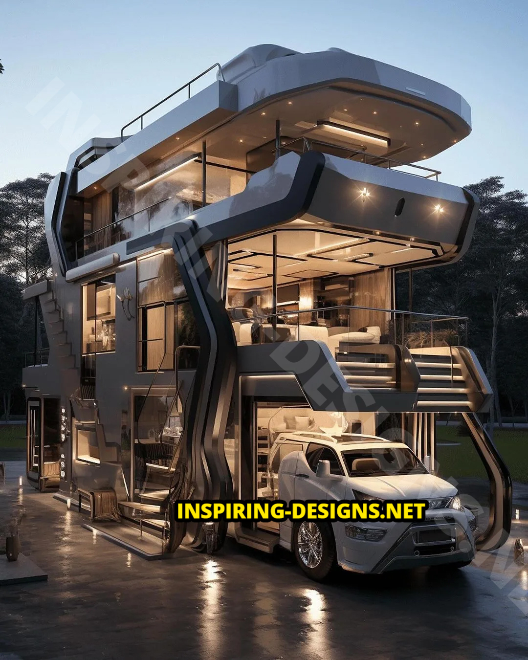 Exploring Semi-Truck RV Conversions With Luxurious Balconies