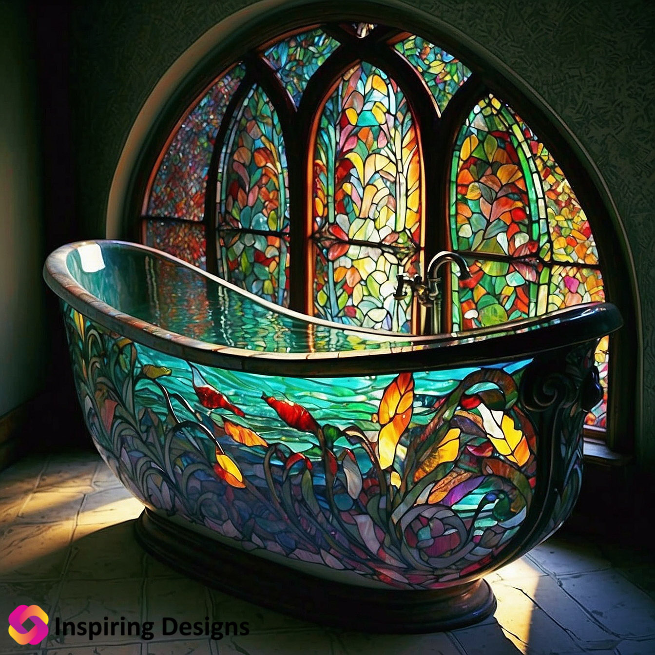 Discover The Elegance Of Stained Glass Bathtubs